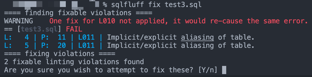 L011: Aliasing preference for tables - wrongly flagged as violation · Issue #2723 · sqlfluff ...