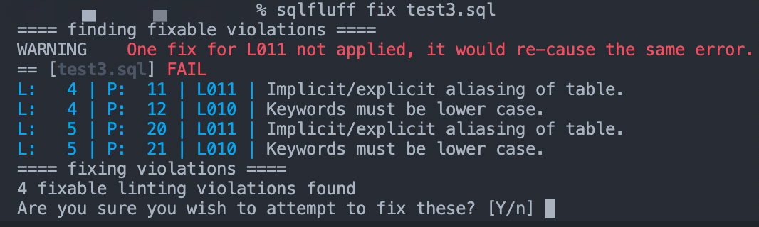L011: Aliasing preference for tables - wrongly flagged as violation · Issue #2723 · sqlfluff ...