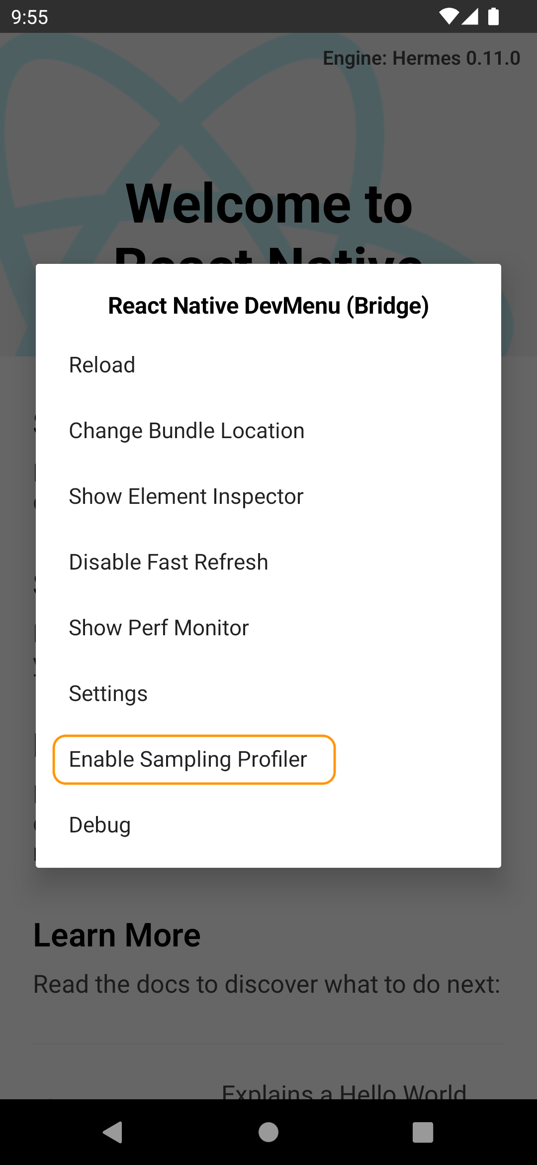 [SDK 45] Using sampling profiler with Hermes not possible · Issue #17307 · expo/expo · GitHub