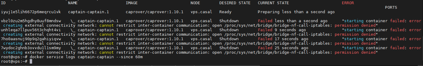 Installation failed: error creating external connectivity network · Issue #1594 · caprover ...