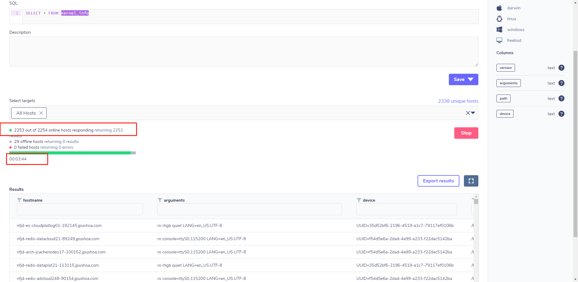 Fleet UI query stuck · Issue #849 · fleetdm/fleet · GitHub