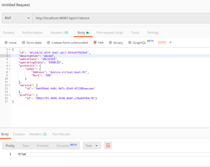 Metadata: Update Description Does Not · Issue #2034 · edgexfoundry/edgex-go · GitHub