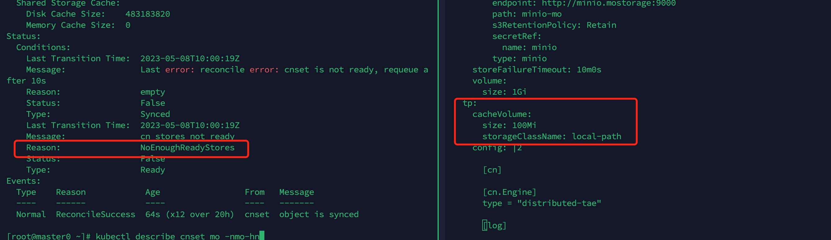 [Feature Request]: Support changing cacheVolume of cn and dn after mo is deployed · Issue #9335 ...