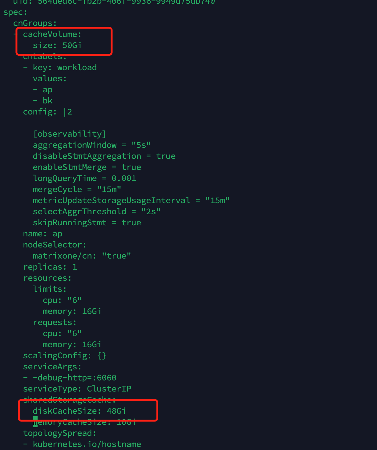 [Feature Request]: Support changing cacheVolume of cn and dn after mo is deployed · Issue #9335 ...