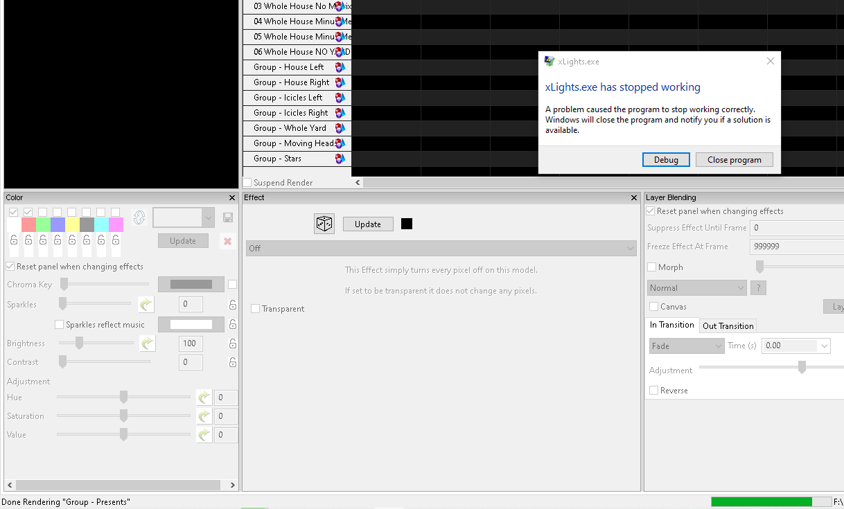 Nightly Build - render hung on what appears to be the Shape Effect · Issue #3393 ...