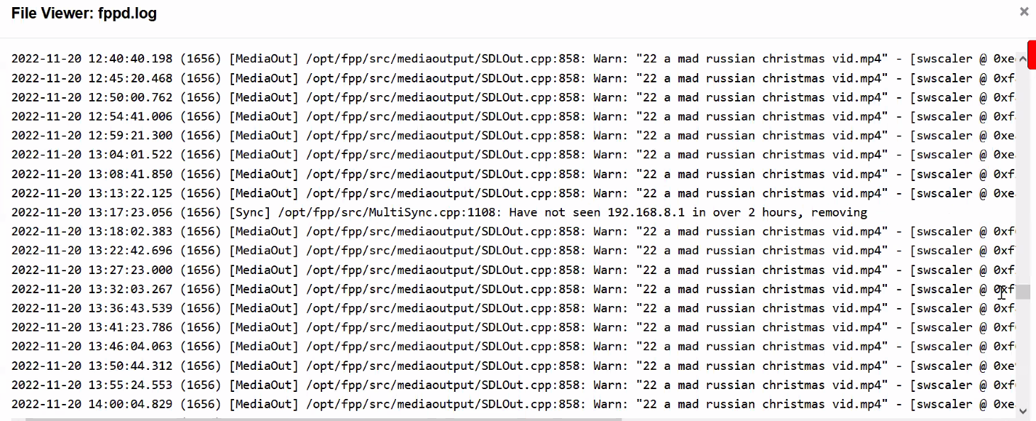 6.2 + master .. remote video is lagging and freezing · Issue #1418 · FalconChristmas/fpp · GitHub