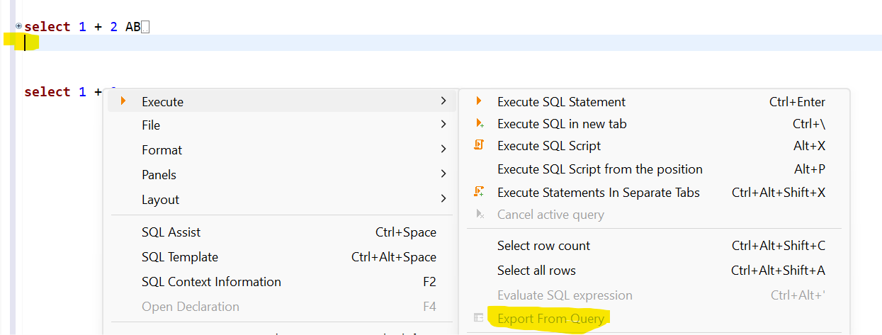 Right click issue when have collapsed query · Issue #18426 · dbeaver ...