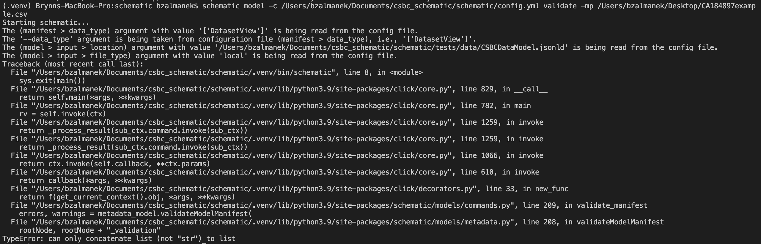 Manifests uploading without validating, validation command error when just validating · Issue ...