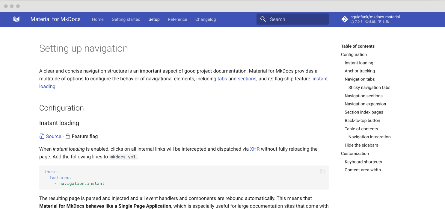 Feature suggestion: Compact tabbar · Issue #4502 · squidfunk/mkdocs-material · GitHub