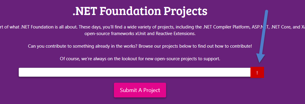 Accessibility Projects Page Button Missing Discernible Text · Issue