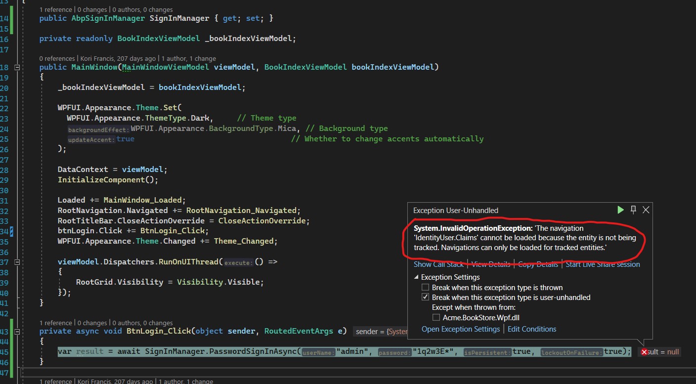 The Navigation Identityuserclaims Cannot Be Loaded Because The 4978