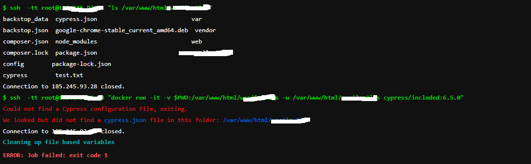 Cypress Json Not Found With Ssh Call · Issue 464 · Cypress Io Cypress Docker Images · Github