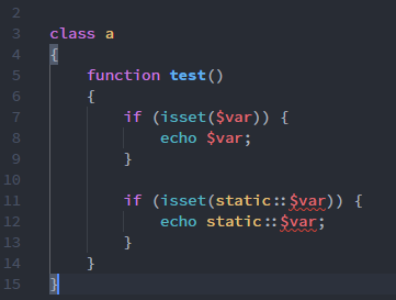 static::$property : Undefined property '$var'.intelephense(1014) · Issue #1456 · bmewburn/vscode ...