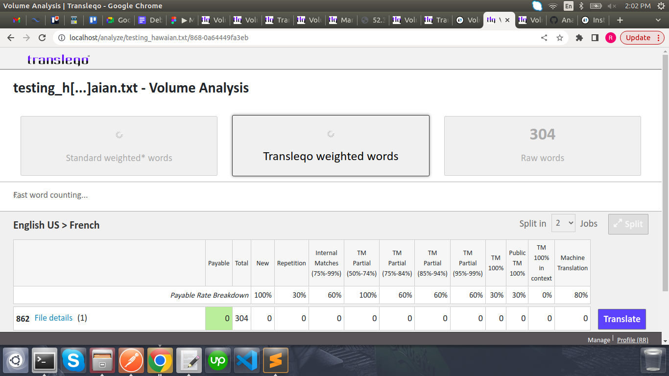 Analysis Page is causing the issue Not getting the standerd waited words waited words. · Issue ...