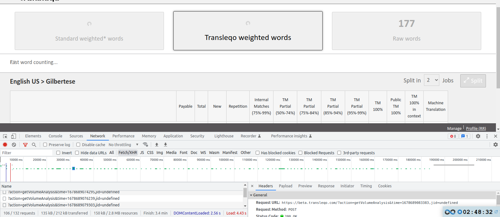 jid=undefined Analysis Page is causing the issue Not getting the standerd waited words waited ...