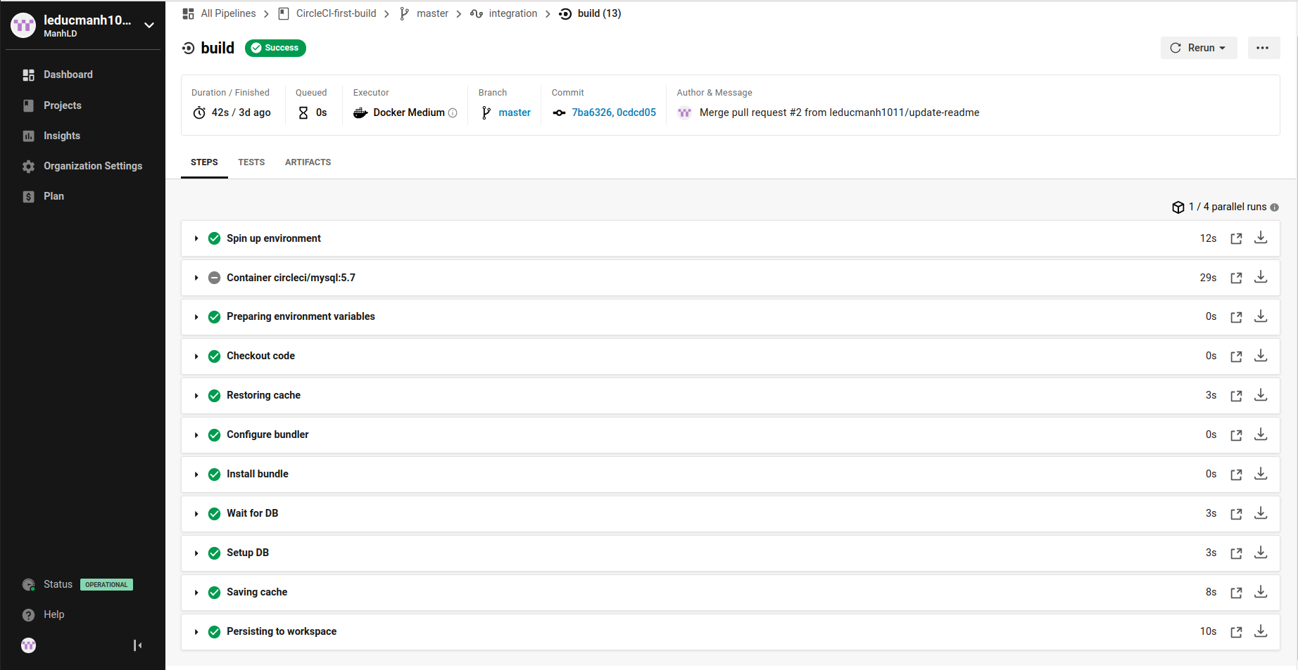 Github Leducmanh1011 Circleci First Build
