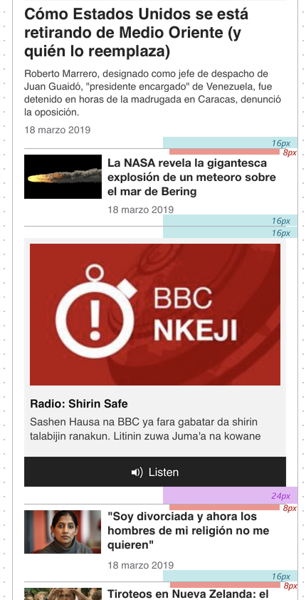 Front Page section - Bulletin padding · Issue #4892 · bbc/simorgh · GitHub