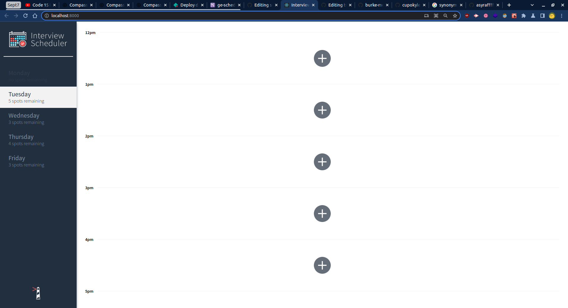 GitHub - sans-pulp/scheduler: Interview Scheduler is a slick single page application built with ...