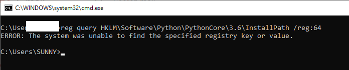 got error : CodeLLDB requires Python 3.6(64bit), but looks like it is not installed on this ...
