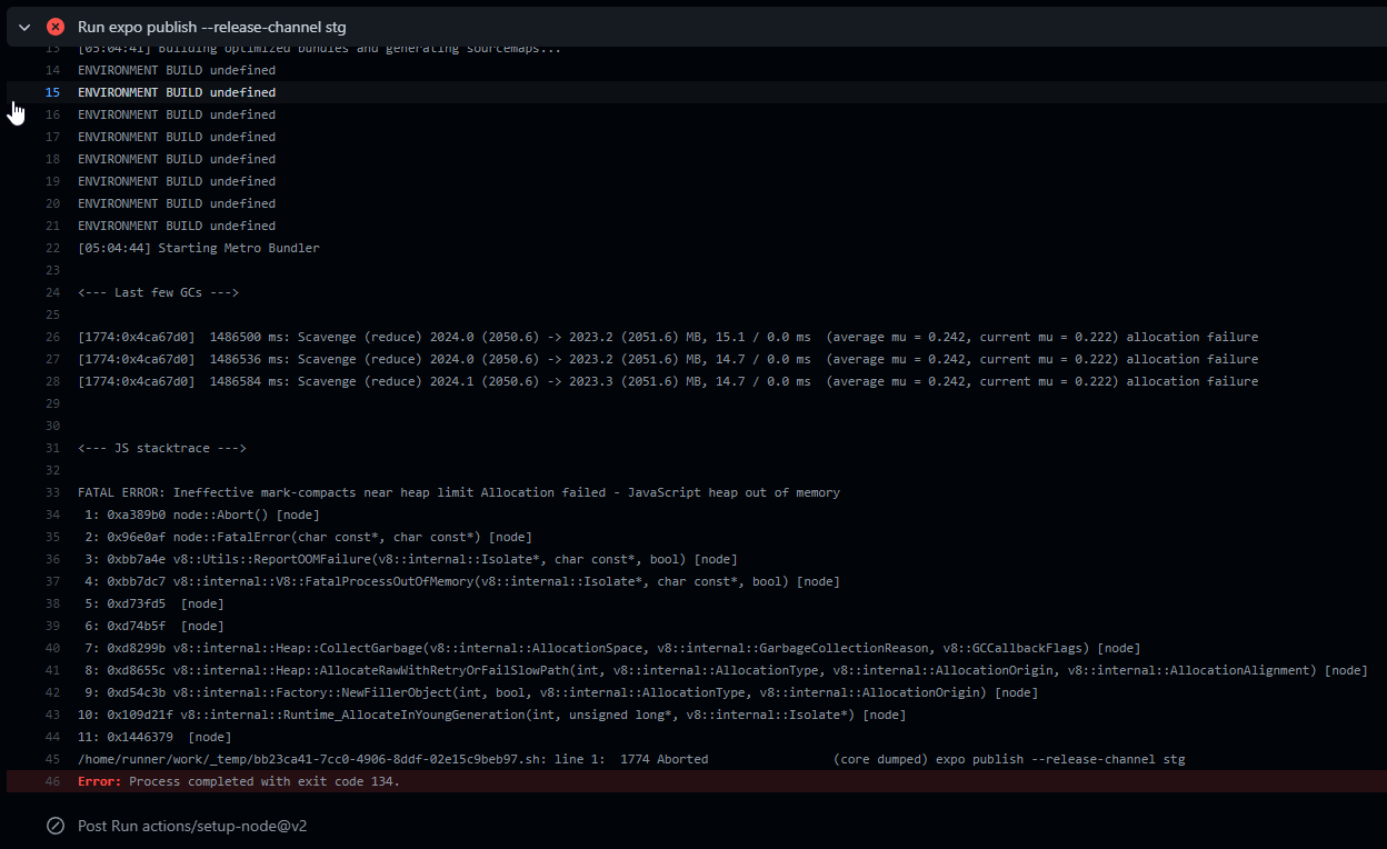 Action stucks at publish · Issue #136 · expo/expo-github-action · GitHub