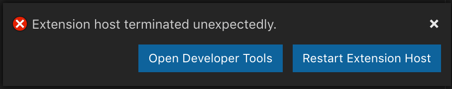 Version 131 Starts Extension Host But Terminates Unexpectedly As A Result Some Node Module
