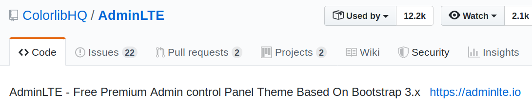 Please update project description · Issue #2380 · ColorlibHQ/AdminLTE · GitHub
