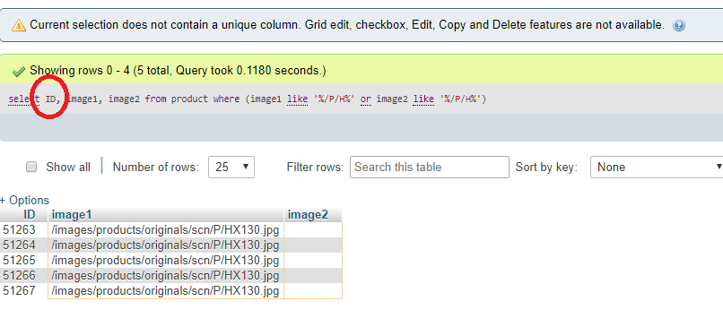 Case sensitive: does not contain a unique column · Issue #15346 · phpmyadmin/phpmyadmin · GitHub