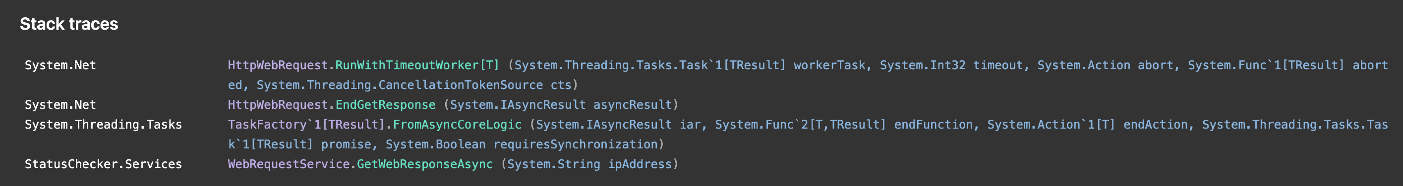 System.Net.WebException: The operation has timed out. · Issue #55 · philippmos/StatusChecker ...