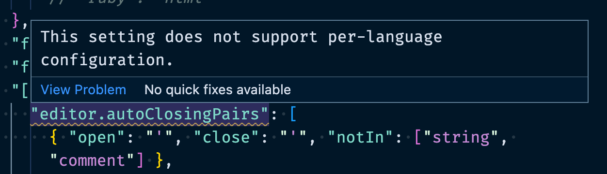 Allow language-specific settings to be modified in settings.json · Issue #153209 · microsoft ...
