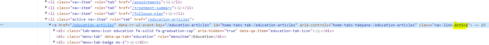 Standard Tag Loose Active Class While Selecting Bootstrap Dropdown Option · Issue 313 · React