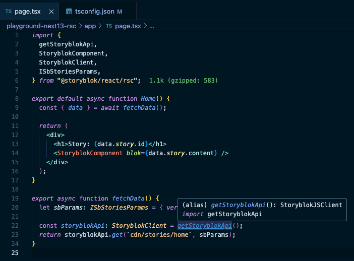 RSC Typeings for getStoryblokApi() broken, all methods have any as type · Issue #582 · storyblok ...
