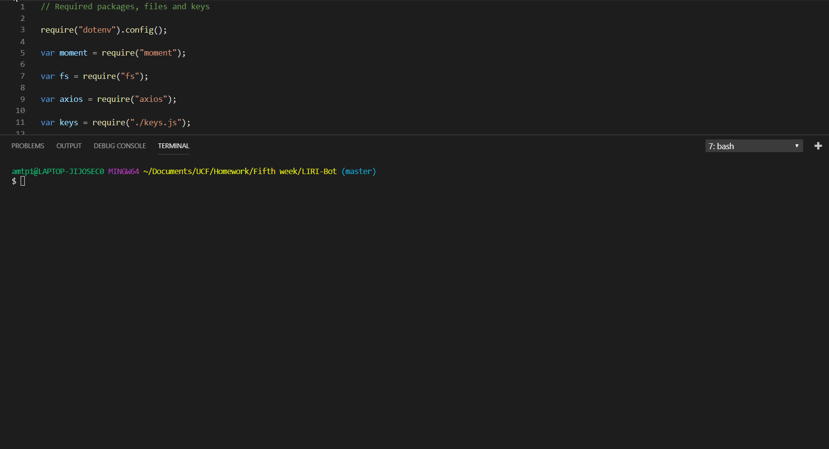GitHub - abrahammtp/LIRI-Bot: LIRI is a Language Interpretation and Recognition Interface. LIRI ...