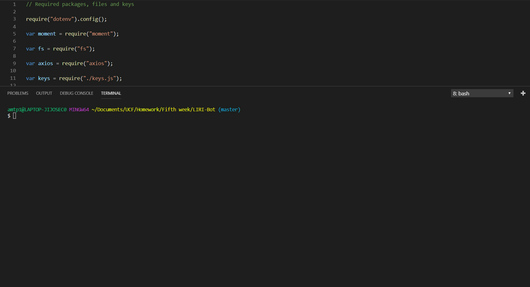 GitHub - abrahammtp/LIRI-Bot: LIRI is a Language Interpretation and Recognition Interface. LIRI ...