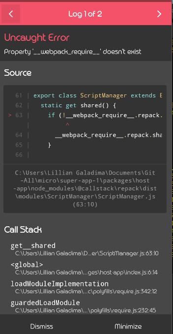 Property '__webpack_require__' doesn't exist. · Issue #4 · callstack/super-app-example · GitHub