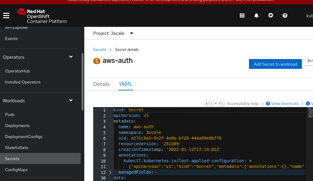 Unable to install 3scale with s3 deployment · Issue #706 · 3scale/3scale-operator · GitHub