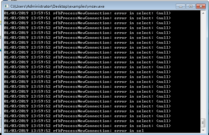 Connection Error · Issue 283 · Libvnclibvncserver · Github 