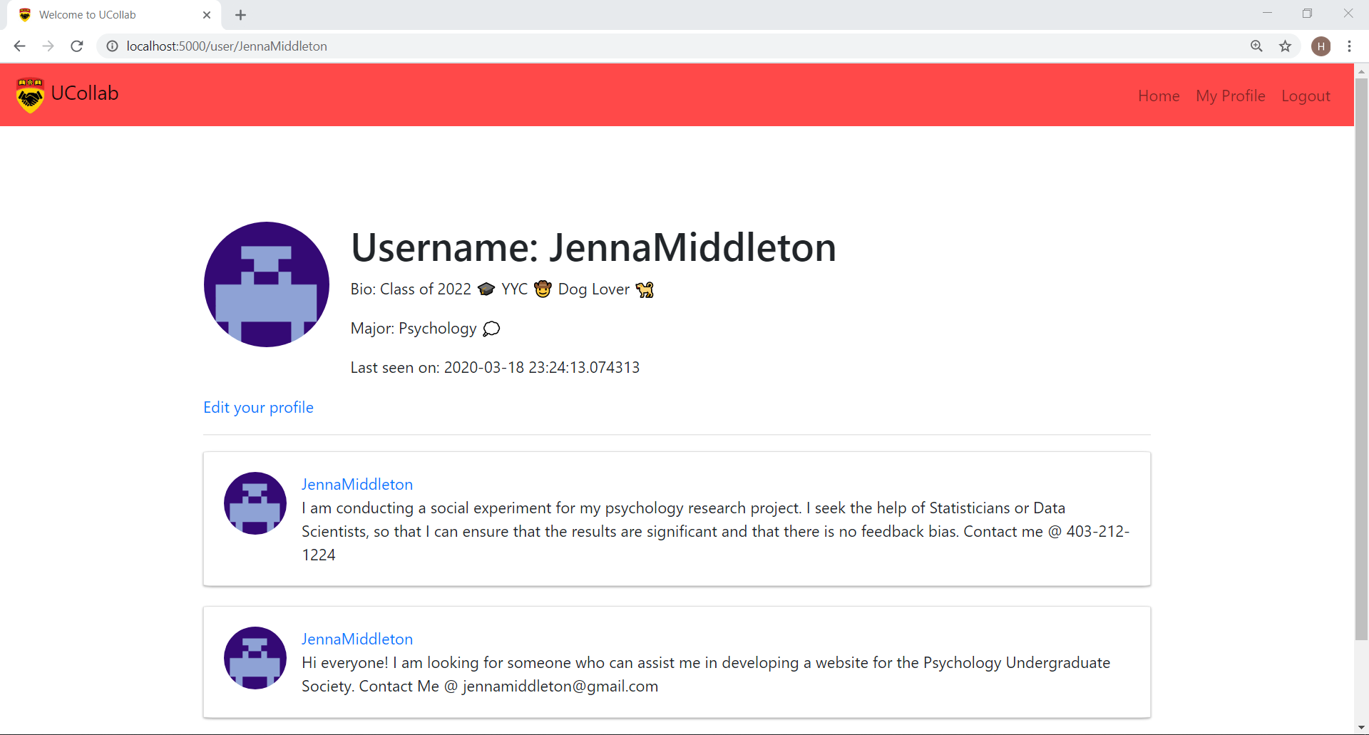 GitHub - theharrychen/UCollab: A web platform for interdisciplinary collaboration between ...