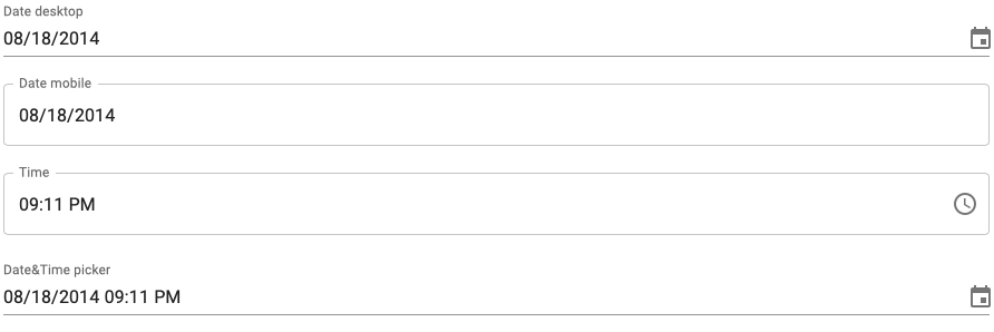 Datepicker Input With `standard` Variant · Issue 6991 · Muimui X · Github