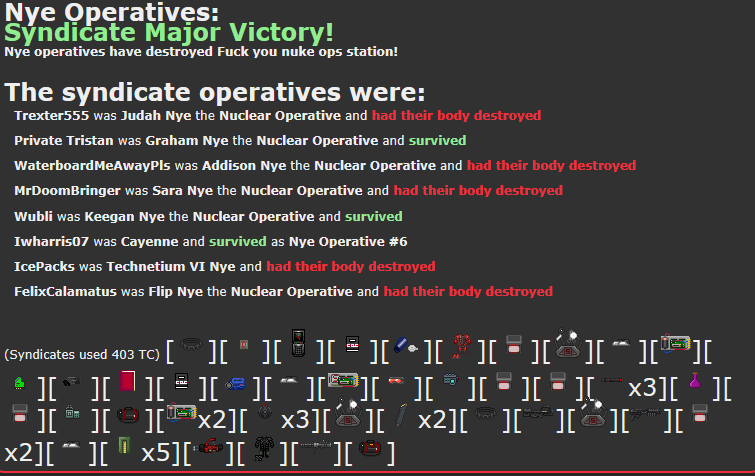 Nuke blows up off station, counts as syndicate major victory · Issue ...