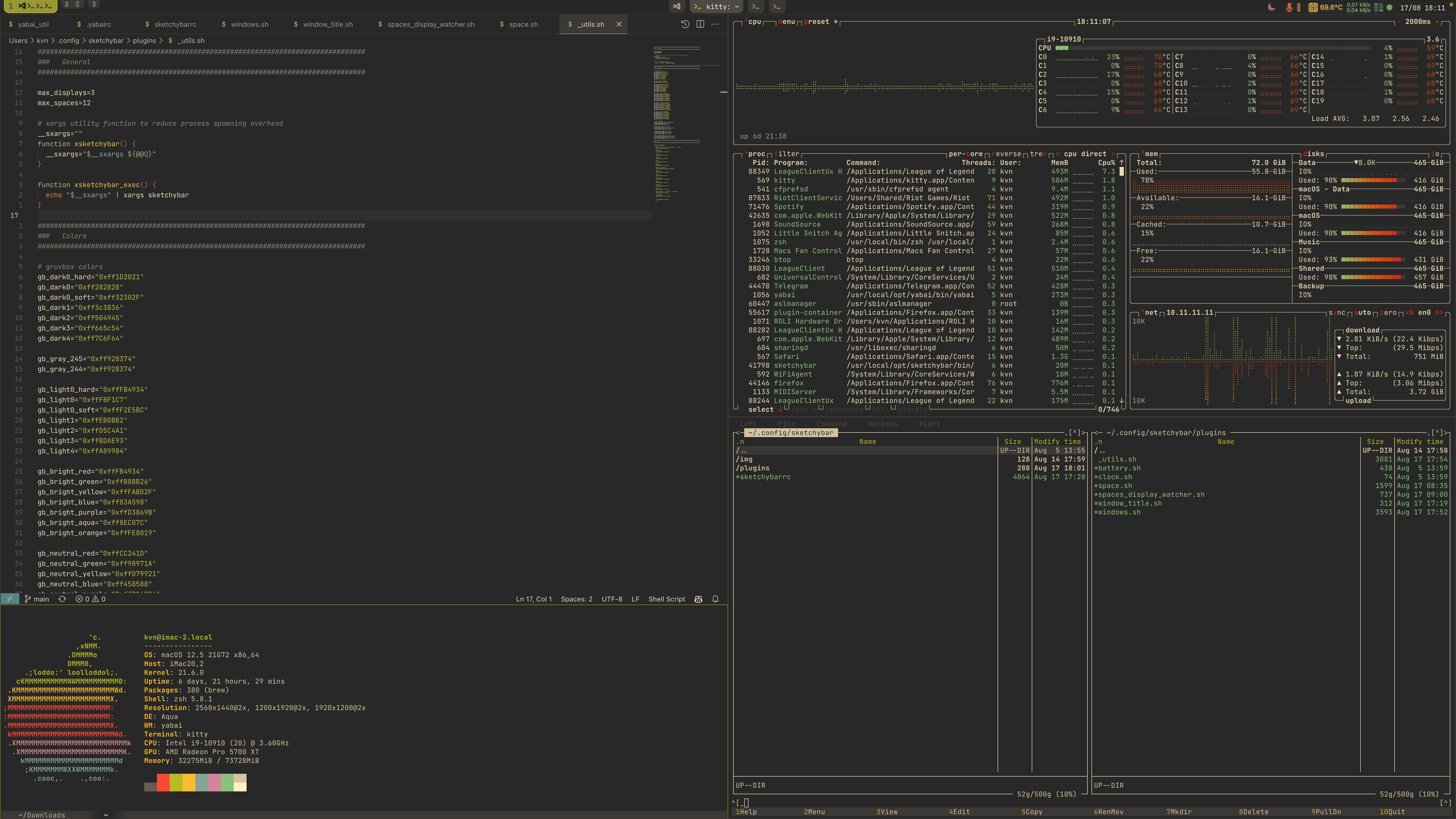 Share your setups · Discussion #47 · FelixKratz/SketchyBar · GitHub