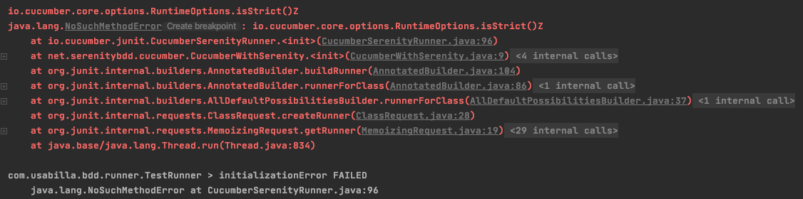 Cucumber jvm version 6.4.0 is not compatible with serenity cucumber 5 · Issue #17 · serenity-bdd ...