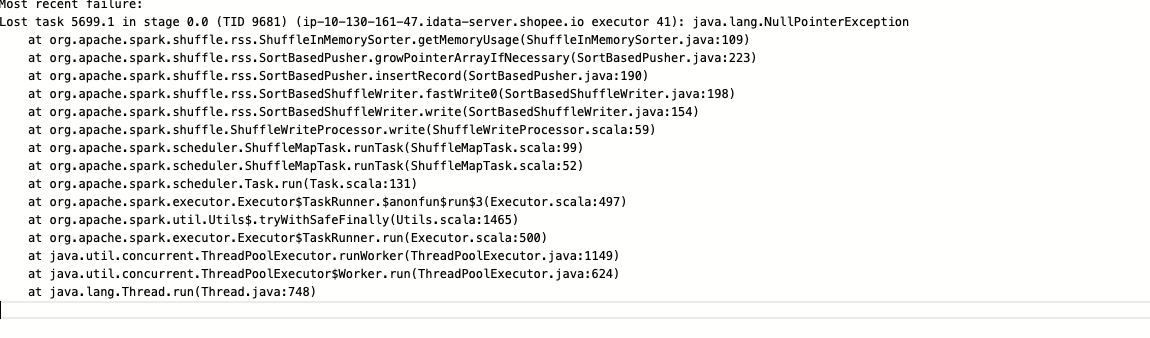 Bug Npe In Taskcompletionlistener Due To Spark Oom In Unsafeexternalsorter Causing Tasks To