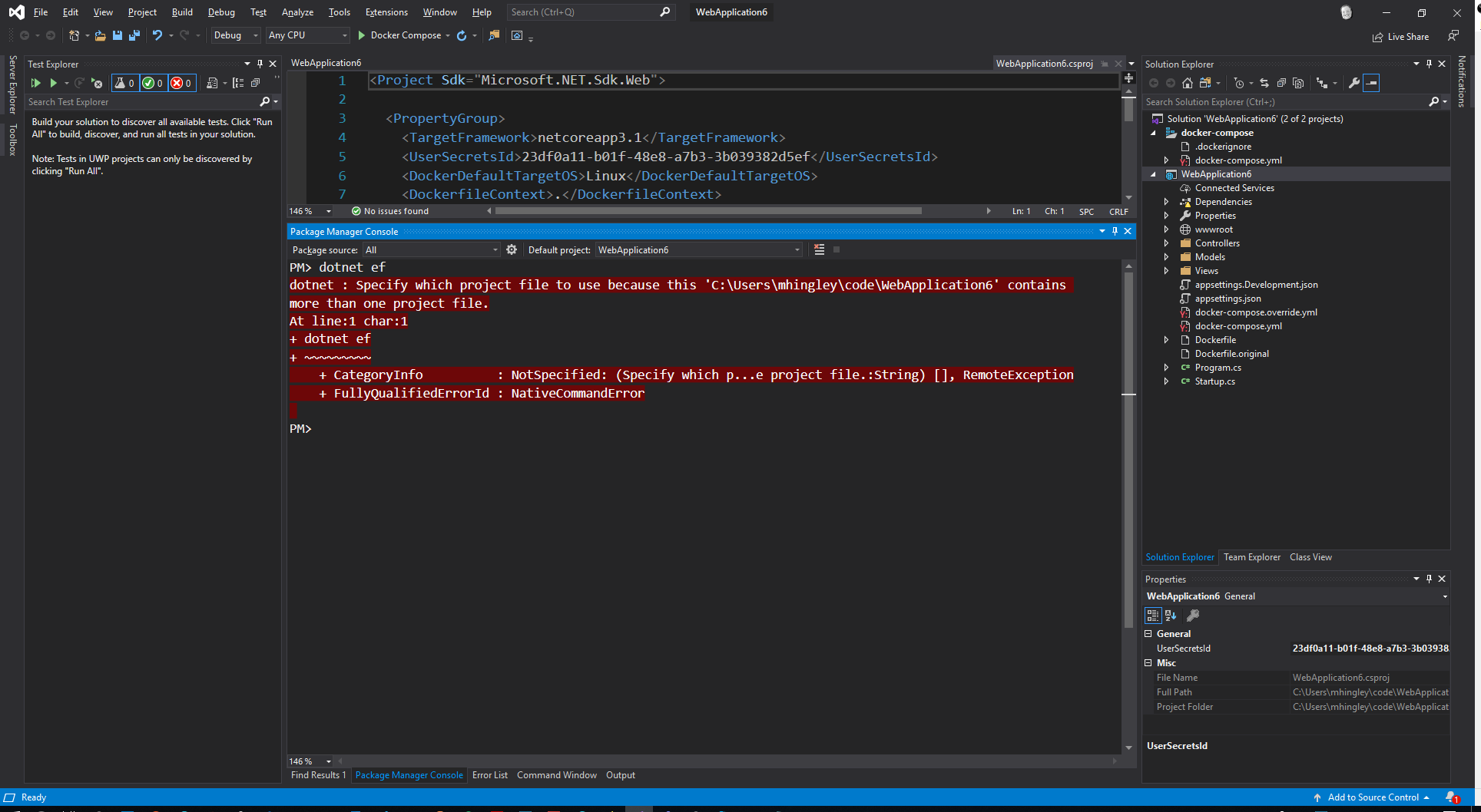 Dcproj File Presence Breaks Entity Framework · Issue 20256 · Dotnetefcore · Github