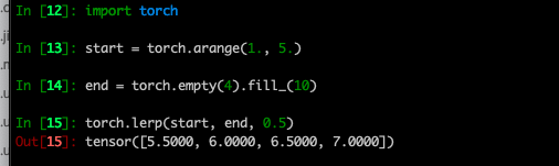 [doc] tensor.lerp doc doesn't make sense · Issue #17205 · pytorch/pytorch · GitHub