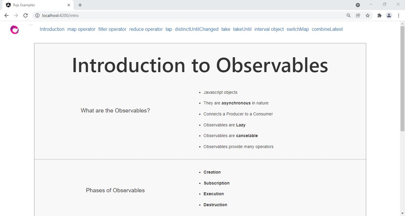 GitHub - NinadGJoshi/Rxjs-examples: Sample project for Rxjs operators and methods