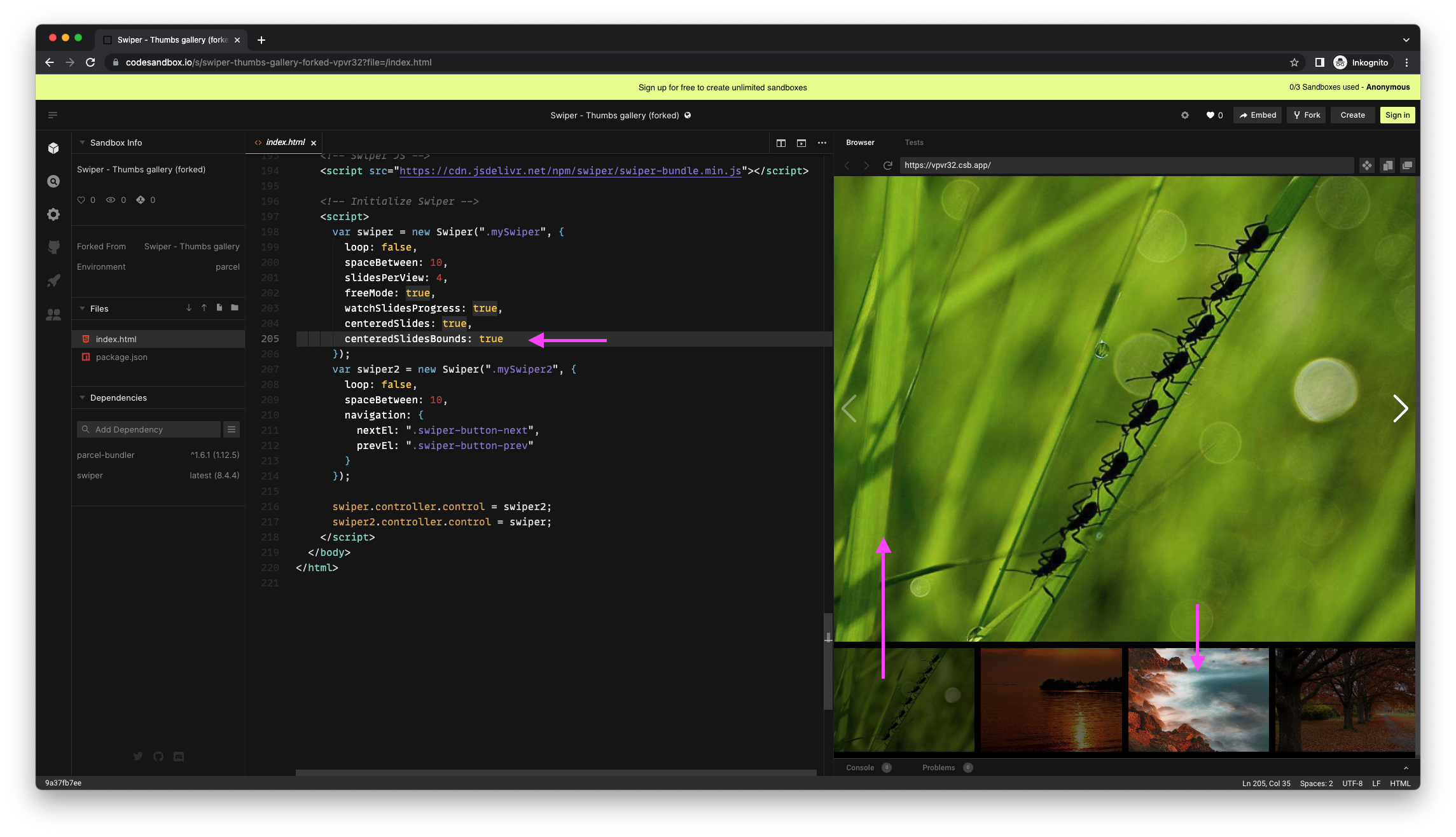 centeredSlidesBounds in controlled swiper sets wrong index as active · Issue #6225 ...