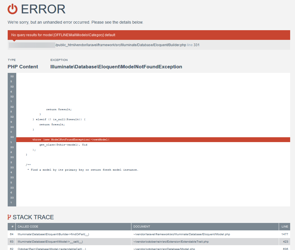 Page errors · Issue #179 · OFFLINE-GmbH/oc-mall-plugin · GitHub