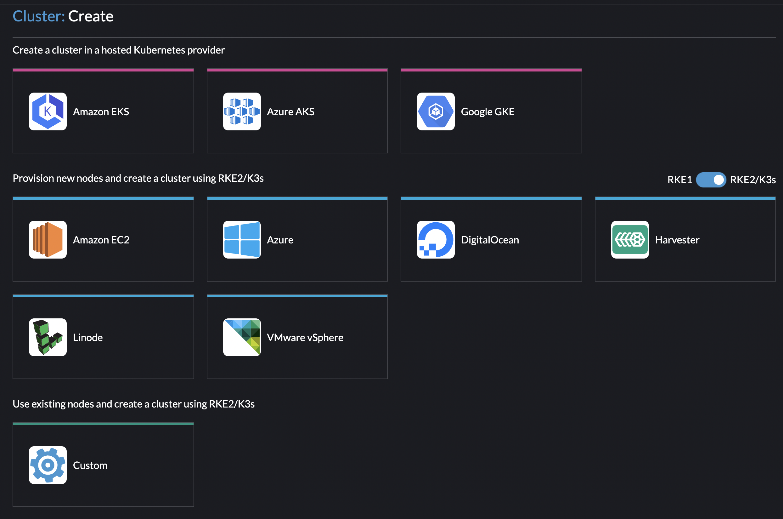 Remove "Tech Preview" from Cluster Provisioning v2 · Issue #4852 · rancher/dashboard · GitHub