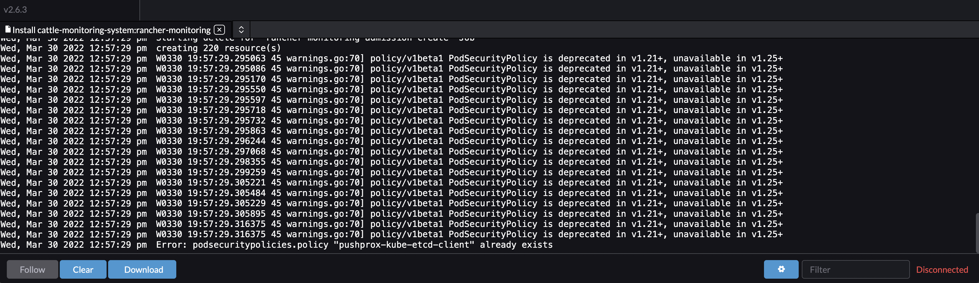 Monitoring installation fails on rke2 clusters · Issue #37122 · rancher/rancher · GitHub