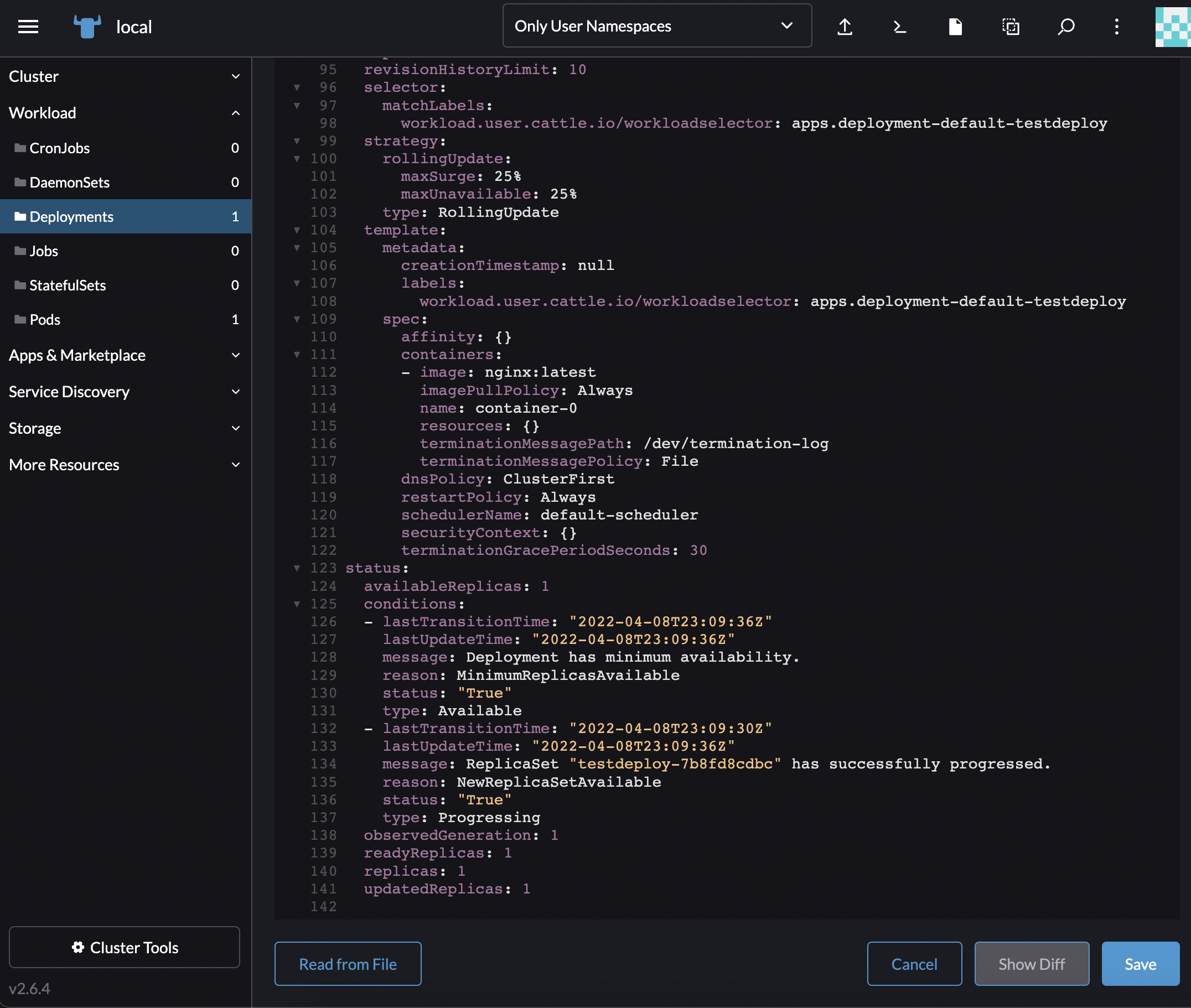 Edit as yaml for a resource is unusable · Issue #5483 · rancher ...